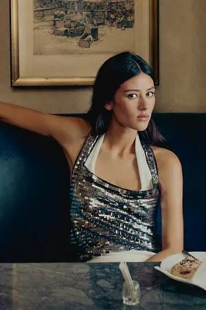 Anthropologie Sequ Chamail Halter Top
