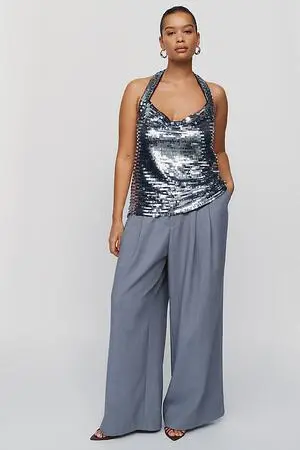 Anthropologie Sequ Chamail Halter Top