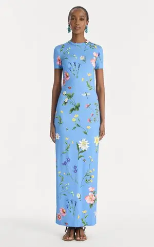 Oscar De La Renta Alpine Meadow Maxi Dress