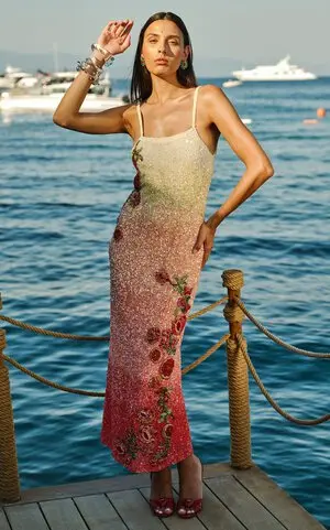LA FUORI Sunset Sorbet Maxi Dress