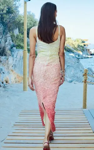 LA FUORI Sunset Sorbet Maxi Dress
