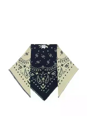KUJTEN Tafi Paisley-print Shawl - Yellow