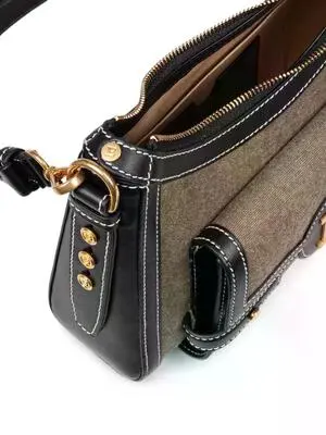Balmain B-buzz Canvas Shoulder Bag