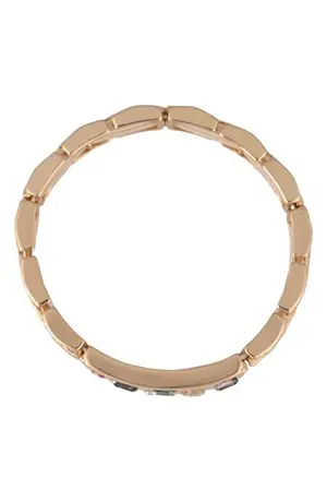 Badgley Mischka Glass Stretch Bangle Bracelet