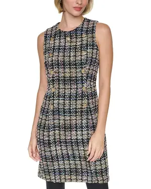 Sonia Rykiel Paris Jewel Neck Sleeveless Sheath Dress Exclusive - Black Multi