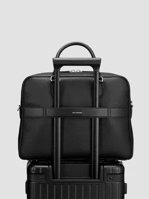 CARL FRIEDRIK Sonder Dunloe Leather Briefcase - Black