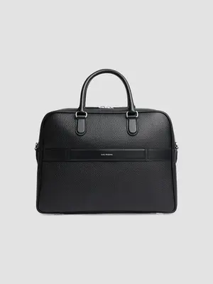 CARL FRIEDRIK Sonder Dunloe Leather Briefcase - Black
