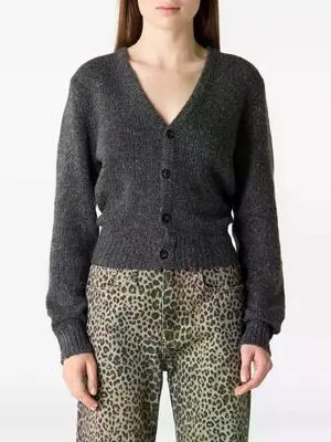 R13 Split-hem Cashmere Cardigan - Grey