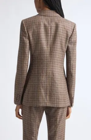 Gabriela Hearst Leiva Check Wool & Silk Jacket