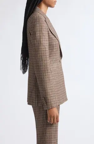 Gabriela Hearst Leiva Check Wool & Silk Jacket