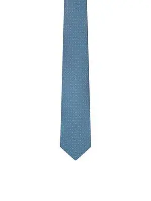 Kiton Micro-pattern Tie - Blue