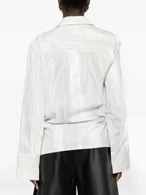 IRO PARIS Striped Wrap Shirt