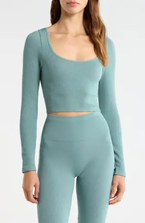 Lunya Seamless Modal Flow Long Sleeve - Musing Moss