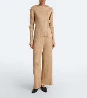 Issey Miyake Monthly Colors: October Pleated Top - Beige