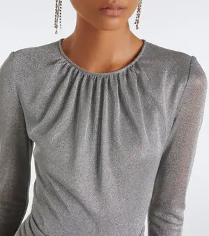 Dolce & Gabbana Draped Lamé Gown