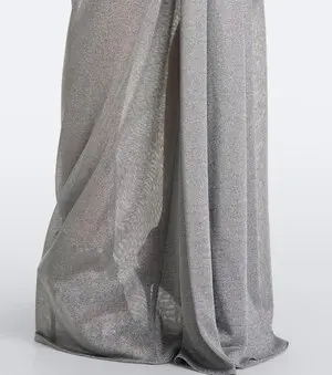 Dolce & Gabbana Draped Lamé Gown