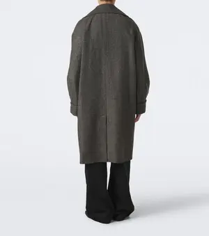 Simone Rocha Embellished Oversized Wool-blend Coat