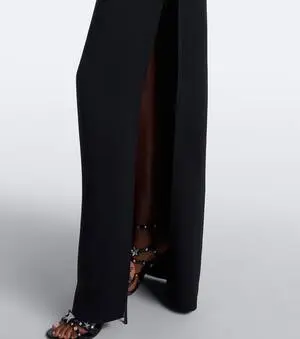 Dolce & Gabbana Feather-trimmed One-shoulder Gown