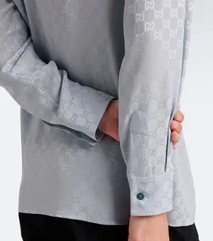 Gucci Gg Silk Jacquard Shirt