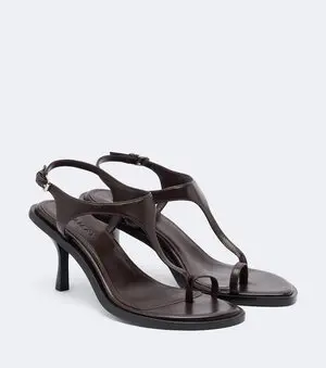 A.emery Wanda Leather Sandals - Burgundy