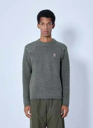 Moncler Wool Crew Neck Sweater - Gray