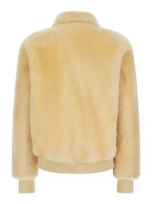 Bottega Veneta Teddy Straight Shearling Blouson Leather Details