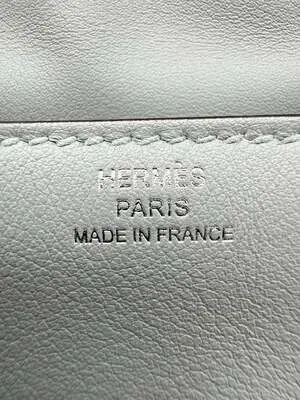 Hermès Kelly Bleu Glacier/ Vert Maquis Swift Palladium Hardware