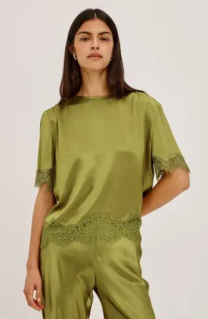Rails Sonora Lace Trim Top