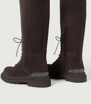 Brunello Cucinelli Suede Knee-high Boots