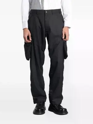 Comme Des Garçons Derby-stripe Cargo Pants