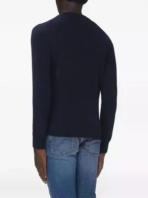 BROOKSFIELD Crew-neck Wool Sweater - Blue