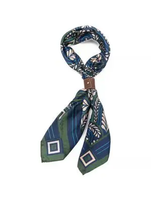 Drole De Monsieur Printed Scarf - Blue