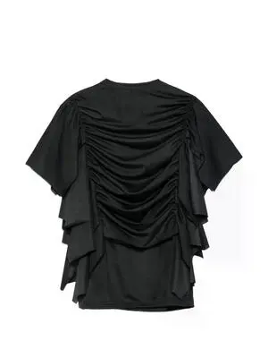 Comme Des Garçons Ruched Ruffled Blouse