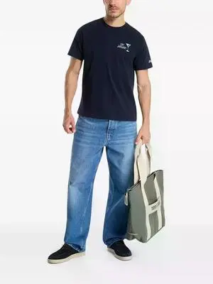 MC2 SAINT BARTH Embroidered Arnott T-shirt - Blue