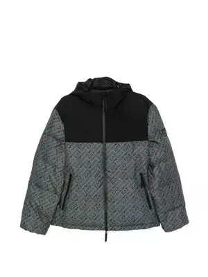 EA7 Logo-print Hooded Jacket - Grey