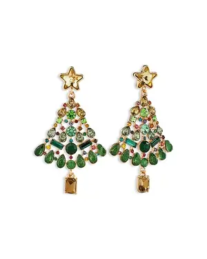 Baublebar Christmas Tree Earrings Multi