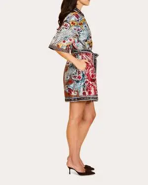 Mestiza New York Aracati Patchwork Twill Mini Shirt Dress