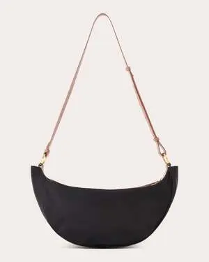 ESTHERA Luna Crescent Shoulder Bag