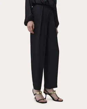 Simkhai Reid Silk Georgette Draped Pants