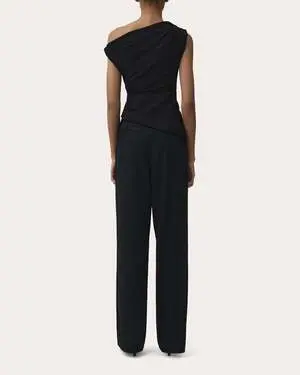 Simkhai Zerra Ponte Asymmetric Draped Top