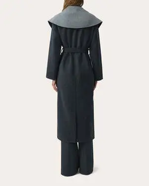 Simkhai Allura Wool Reversible Belted Coat