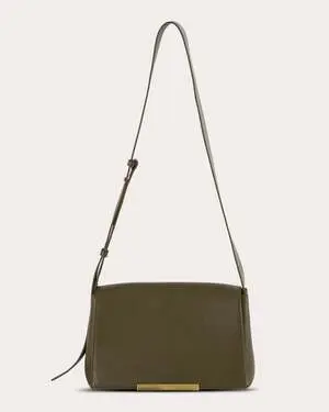 ESTHERA 11am Leather Crossbody Bag