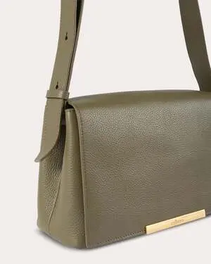 ESTHERA 11am Leather Crossbody Bag