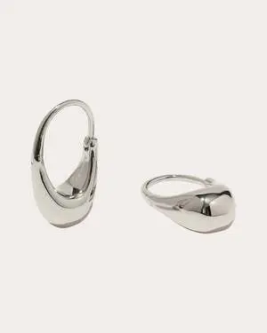 OTIUMBERG Roscida Drop Hoop Earrings - Silver