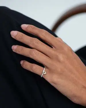 OTIUMBERG Diamond Heart Knocker Ring