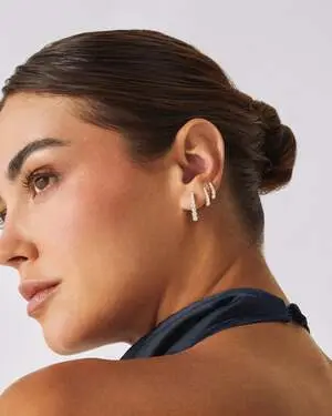 Ef Collection Diamond Prong Maeve Hoop Earrings