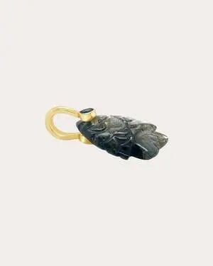 KATE COLLINS Labradorite & Blue Topaz Fish Pendant