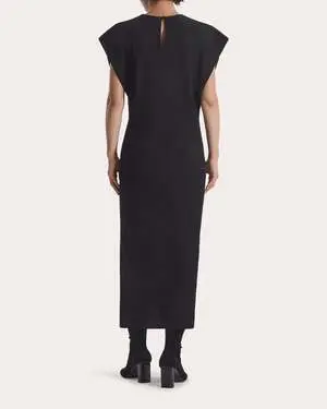 Co Crepe Flutter-sleeve Shift Dress