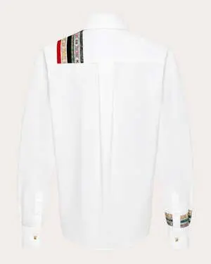 Hellessy Ted Grosgrain Poplin High-low Shirt