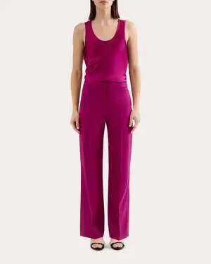 ARGENT Seasonless Wool Wide-leg Trousers